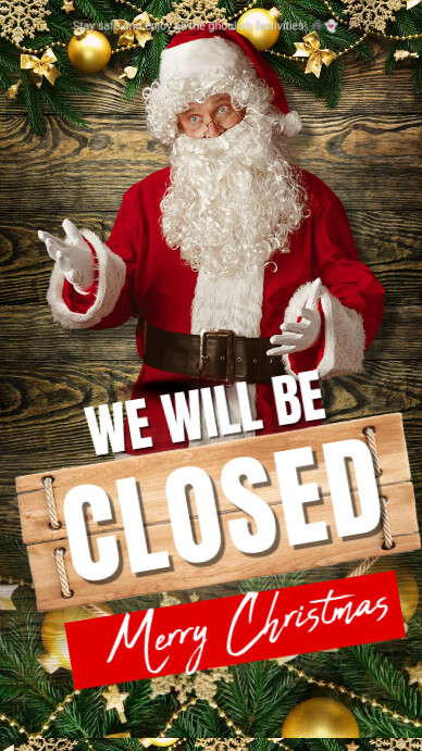 We will be closed Template | PosterMyWall