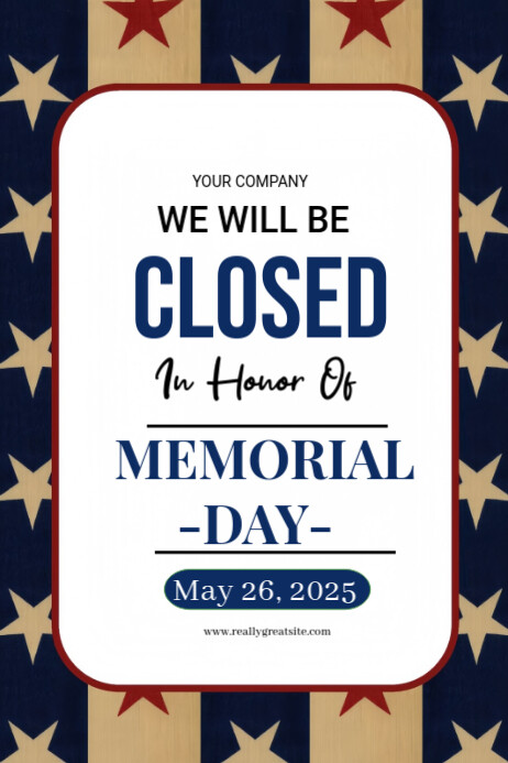 Closed Memorial Day
