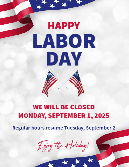 Copy of We Will Be Closed Sign Business Holiday Sign | PosterMyWall