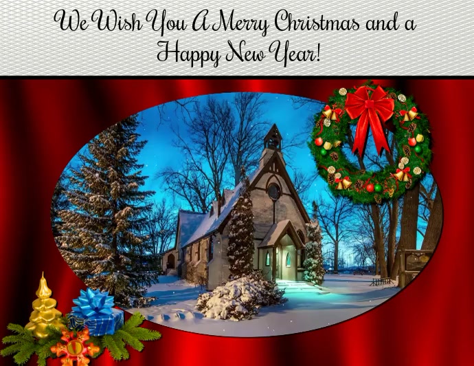We Wish You a Merry Christmas Template | PosterMyWall