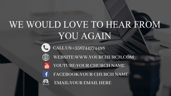 we would love to hear from you flyer Template | PosterMyWall