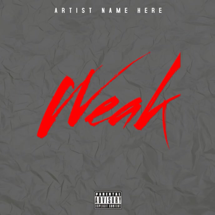 Weak Album Cover Template | PosterMyWall