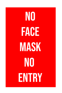 WEAR A FACE MASK TO ENTER PROPERTY FLYER Template | PosterMyWall
