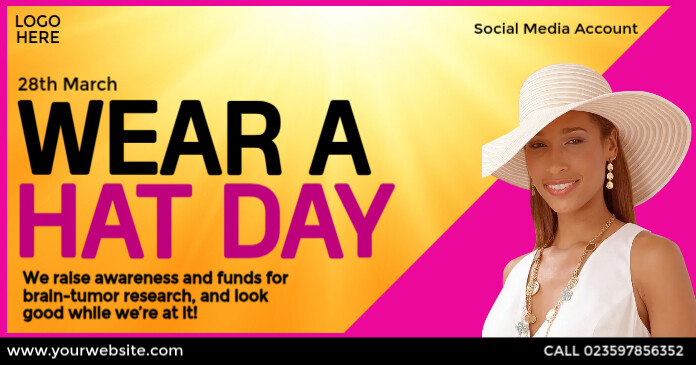 Copy of wear a hat day awareness | PosterMyWall