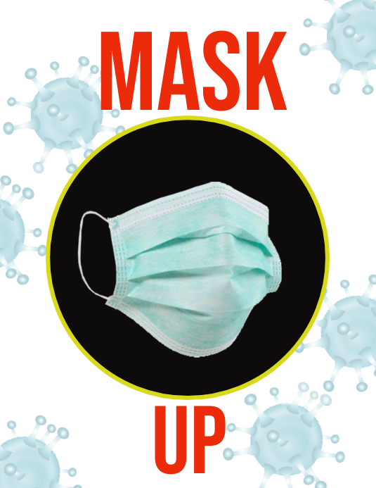 Wear a mask, coronavirus Covid-19 Template | PosterMyWall