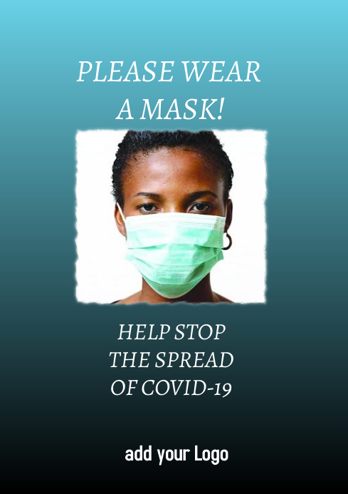Wear a Mask Template | PosterMyWall