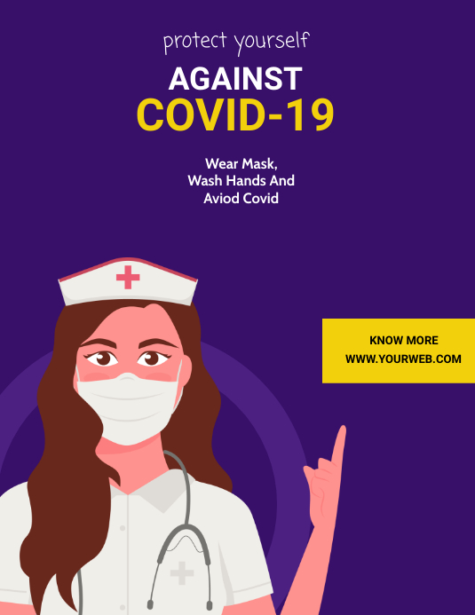 WEAR A MASK POSTER Template | PosterMyWall