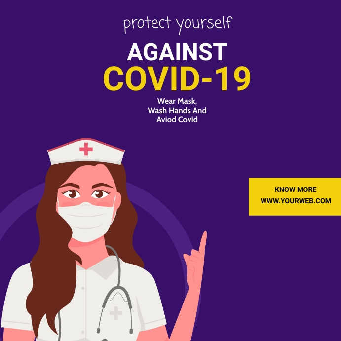 WEAR A MASK POSTER Template | PosterMyWall