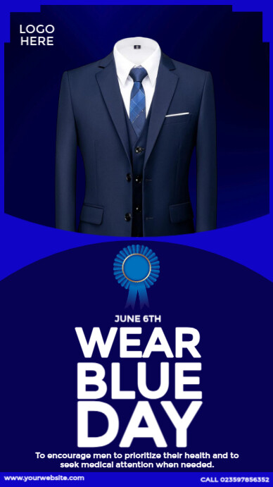 Copy of Wear BLUE Day Template | PosterMyWall