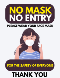 Face Mask Covid-19 Wear Mask Template | PosterMyWall