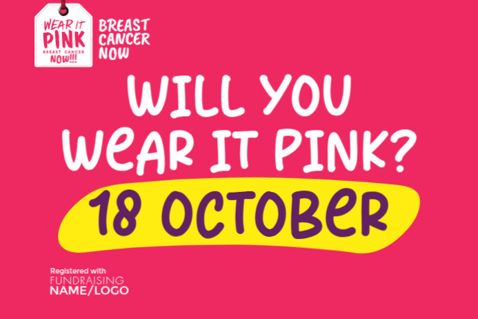 Wear It Pink Sign Board Template | PosterMyWall