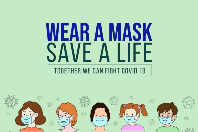 Wear Mask Template | PosterMyWall