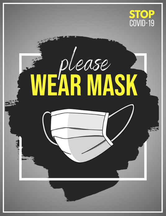 wear mask flyer, covid-19 Template | PosterMyWall