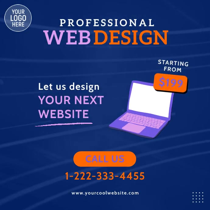 Web Design Company Video Ad Template | PosterMyWall