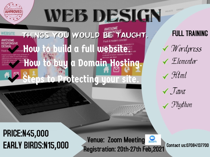 Copy of Web Design Flyer | PosterMyWall