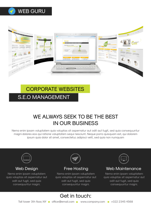 Web Design Flyer Template | PosterMyWall