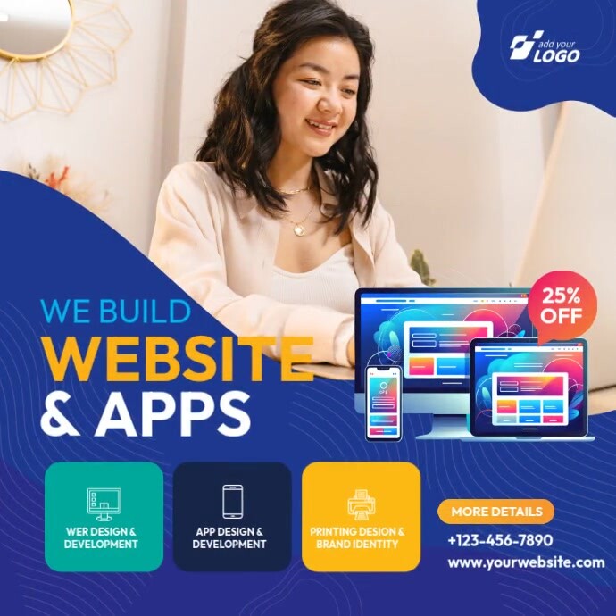 Web Design Services Instagram Post Template | PosterMyWall