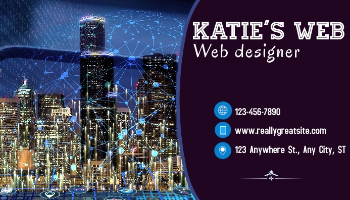 Web designer business card Template | PosterMyWall