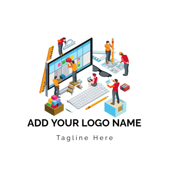 Copy of Web Development Responsive Web Design Logo | PosterMyWall