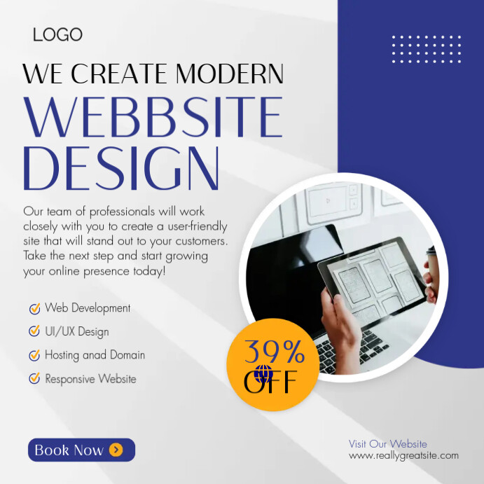 Plantilla de web development services | PosterMyWall