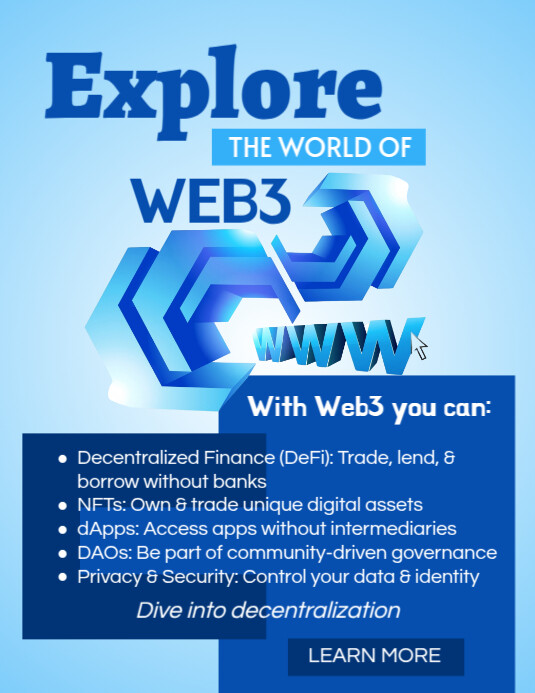 Copy of Web3 Categories Flyer Template | PosterMyWall