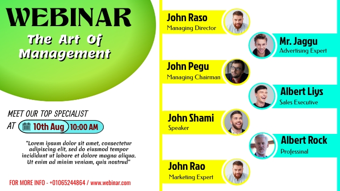 webinar ad Template | PosterMyWall