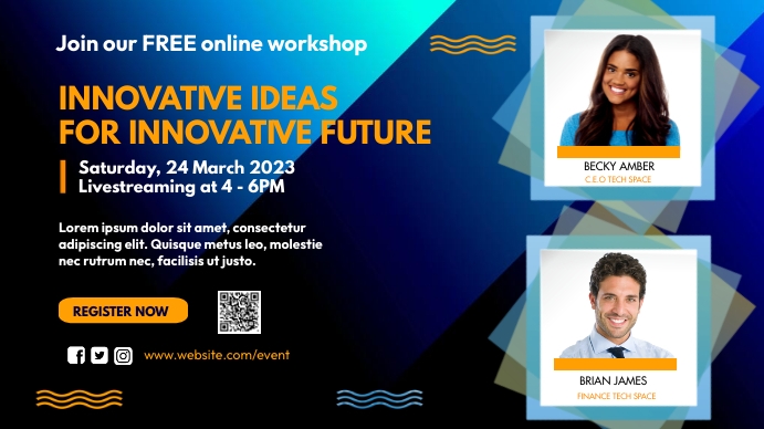 Copy of Webinar Ad Examples, Webinar Invitation | PosterMyWall