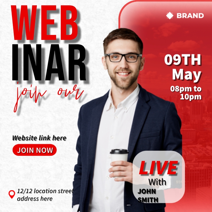 Modèle Webinar Ads | PosterMyWall