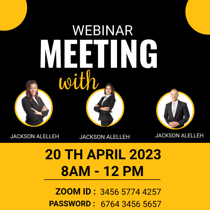 webinar and podcast banner and poster flyer Template | PosterMyWall