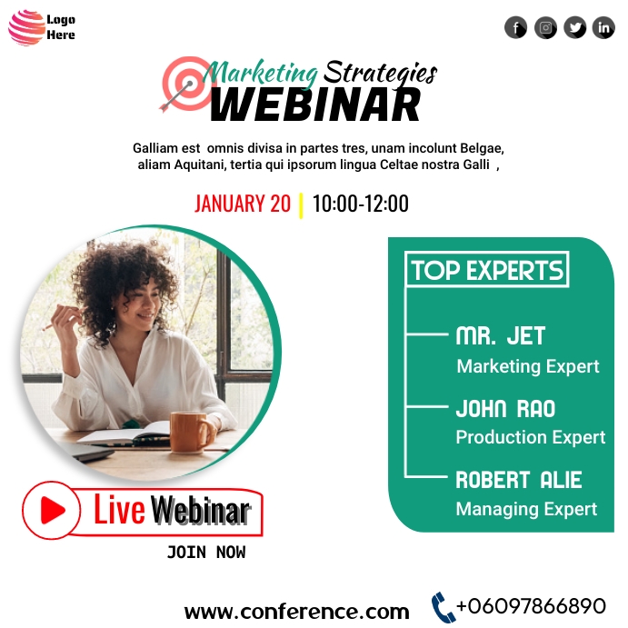 Webinar Background Flyer (4) Template | PosterMyWall