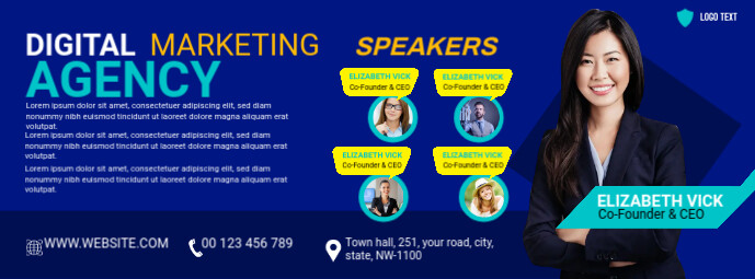 Webinar banner Facebook Cover photo Template | PosterMyWall