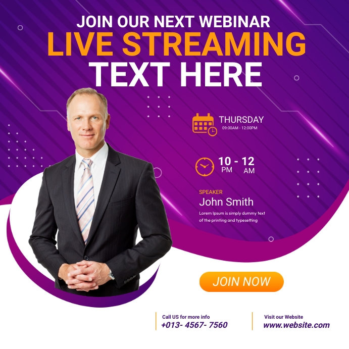 Copy of Webinar Conference Flyer | PosterMyWall