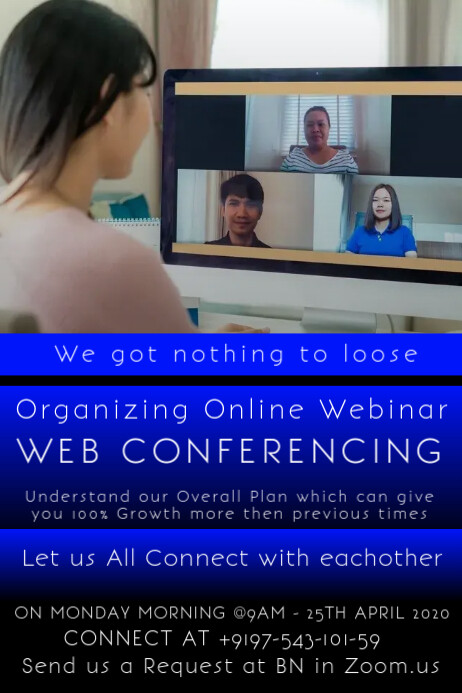 Copy of Webinar Conferencing Poster Template | PosterMyWall