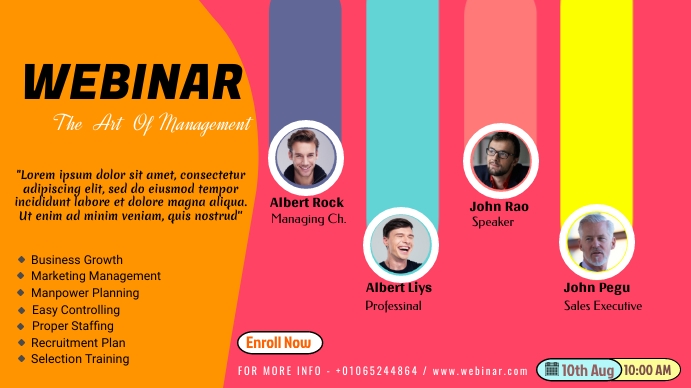 webinar Template | PosterMyWall