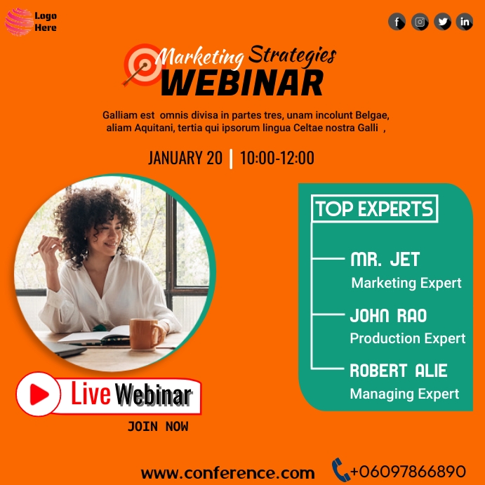 webinar Template | PosterMyWall