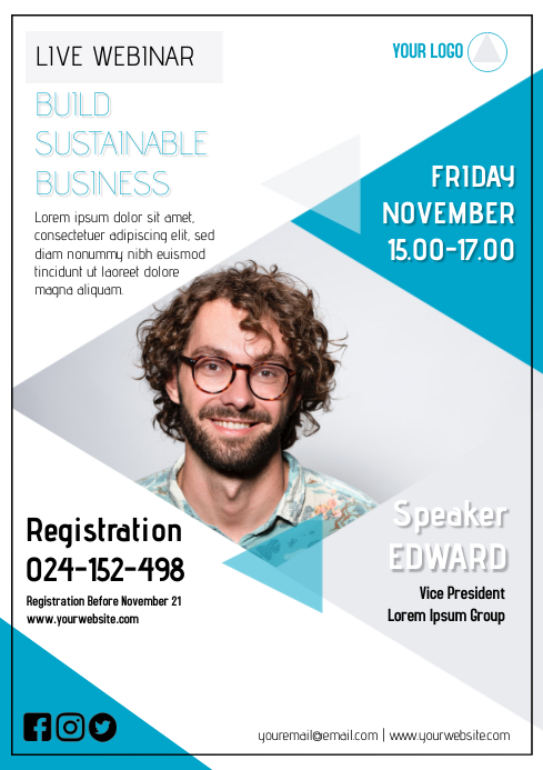 Webinar Template | PosterMyWall