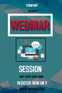 WEBINAR Template | PosterMyWall