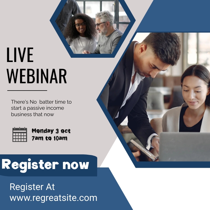 Webinar Digital Marketing template | PosterMyWall