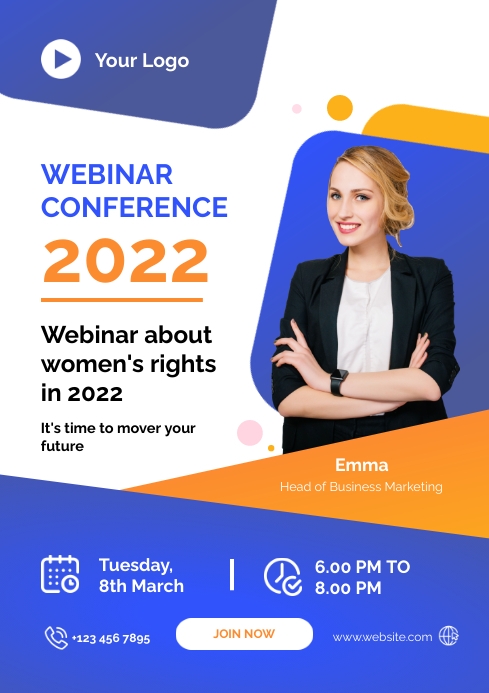 Webinar Event Flyer, Webinar Conference Template | PosterMyWall