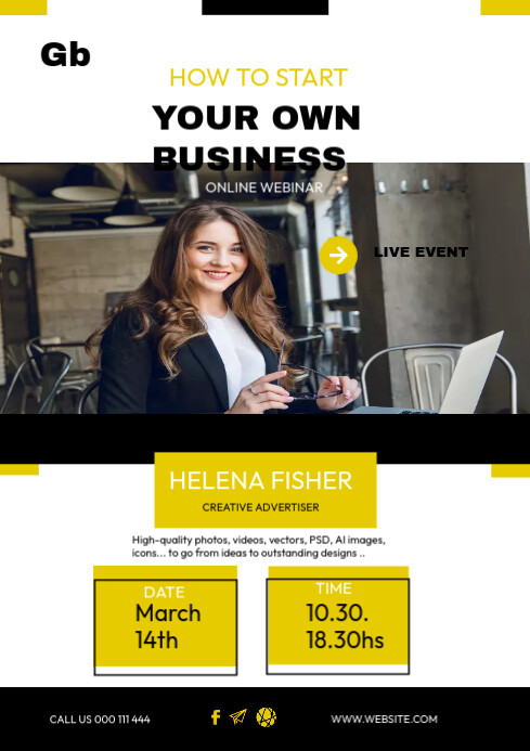 Webinar flyers template | PosterMyWall