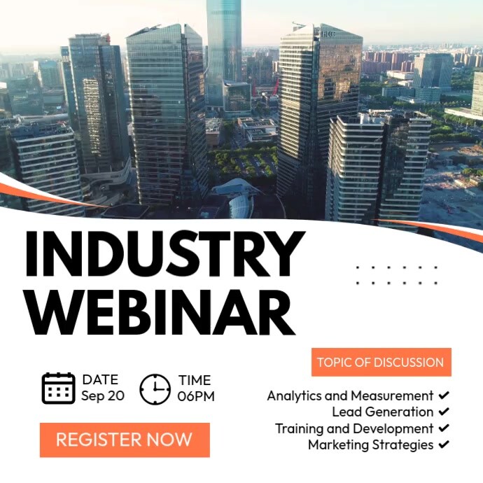 Webinar Industry Ads Template | PosterMyWall