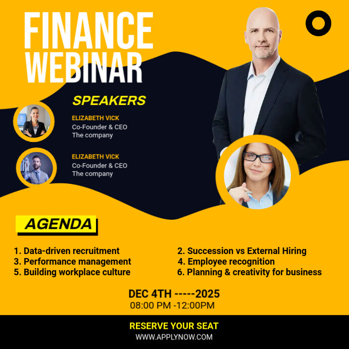 Webinar Instagram Post Template | PosterMyWall