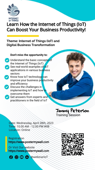 Webinar Internet Of Things (IoT) Template | PosterMyWall