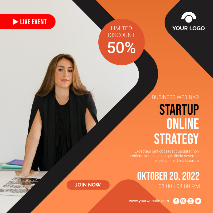 Webinar Meeting Poster Template | PosterMyWall