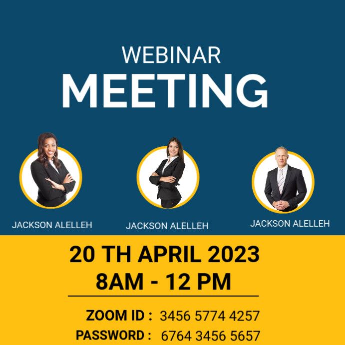 Copy of Webinar metting template | PosterMyWall