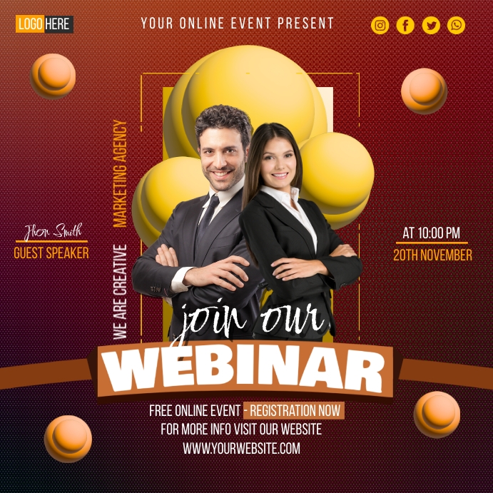 Copy of Webinar Online Event | PosterMyWall