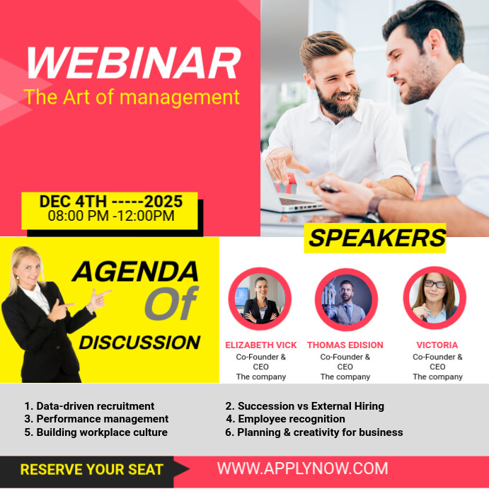 Webinar Post Template | PosterMyWall