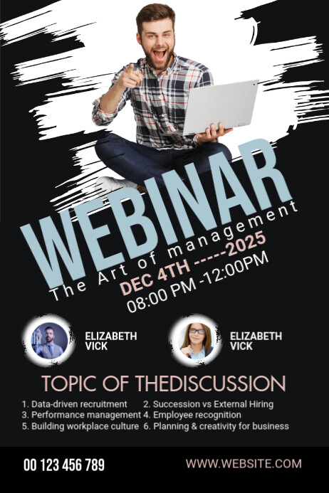 Webinar Poster Template | PosterMyWall