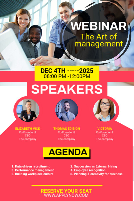 Webinar Poster Template | PosterMyWall