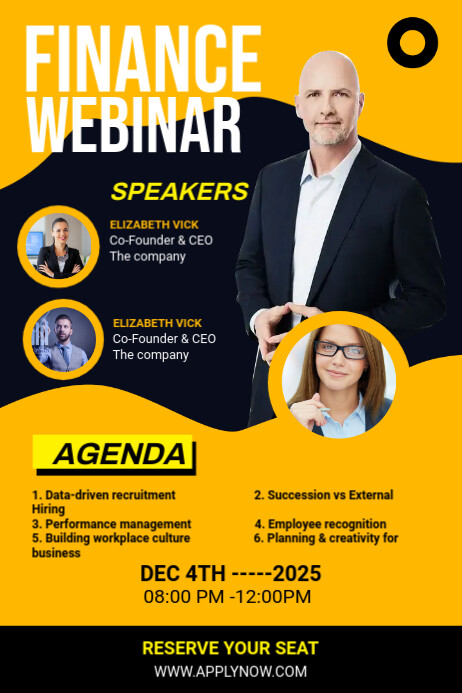 Modèle Affiche Webinaire | PosterMyWall